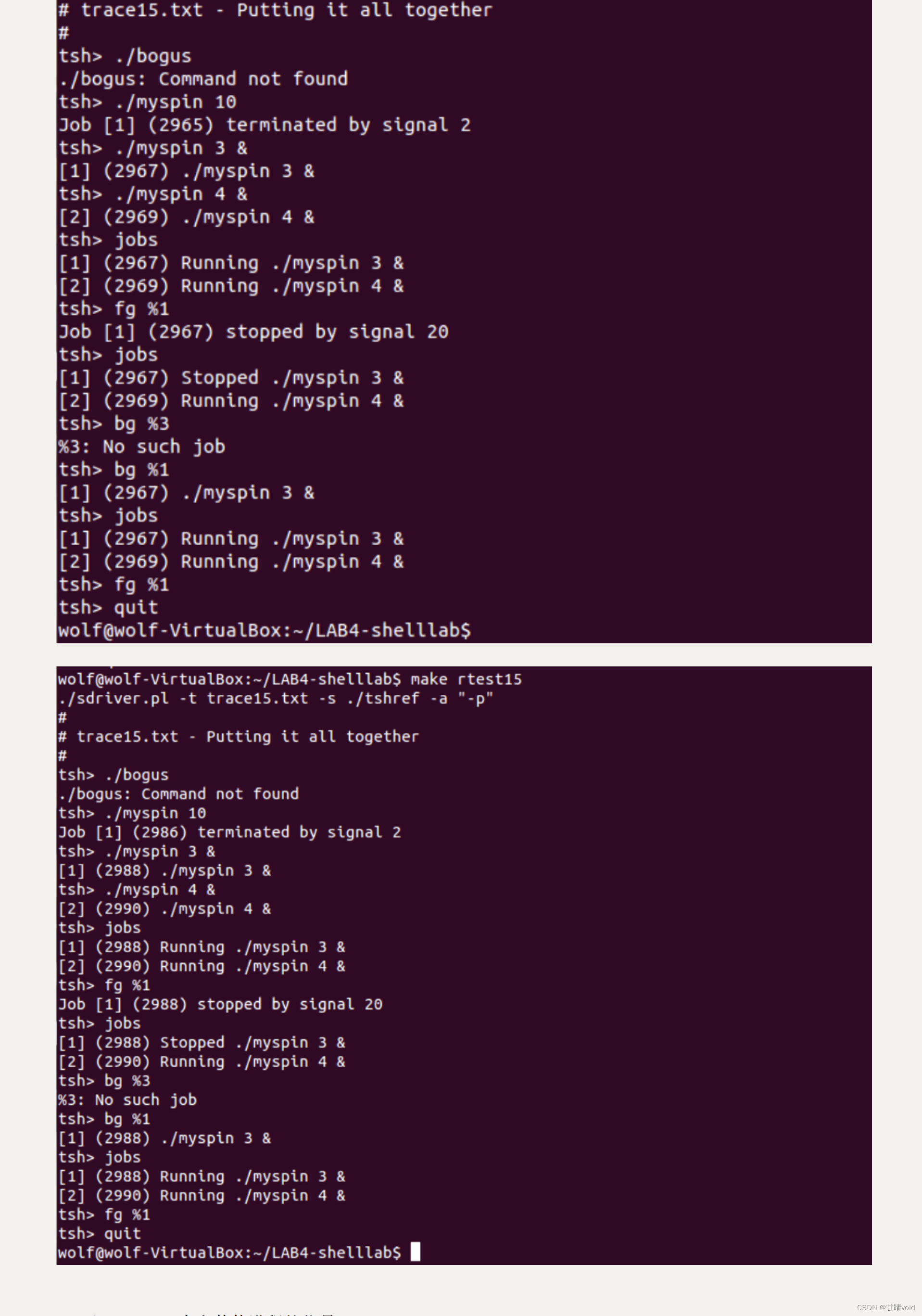 HNU-计算机系统-实验4-ShellLab_lab04 shell实验-CSDN博客