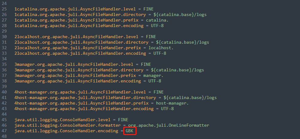 Tomcat启动时控制台日志乱码：淇℃伅 [main] org.apache.catalina.startup ...