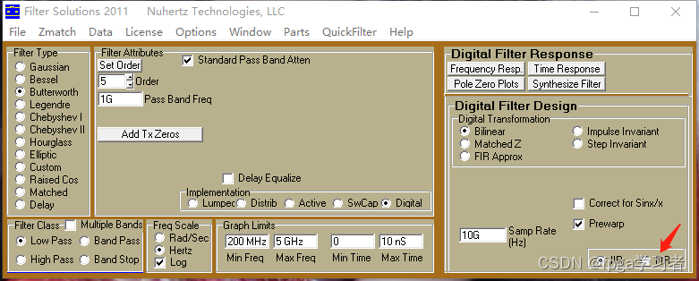 滤波器设计软件--filter solutions的使用_filter solution设计滤波器-CSDN博客