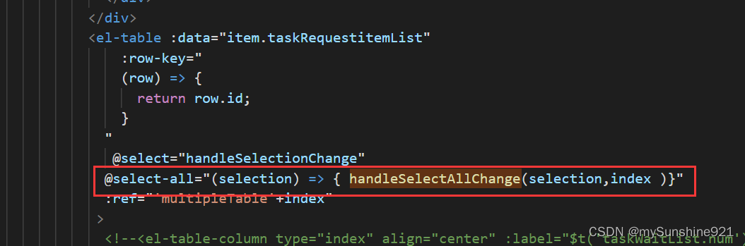 el-table跨表格实现单选、全选_el-table select-all-CSDN博客