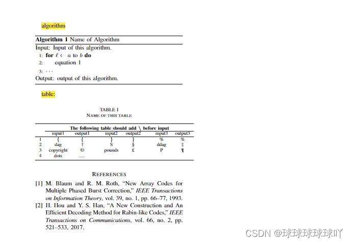 Latex + IEEEtran模板 + 样例 + 数学符号表-CSDN博客