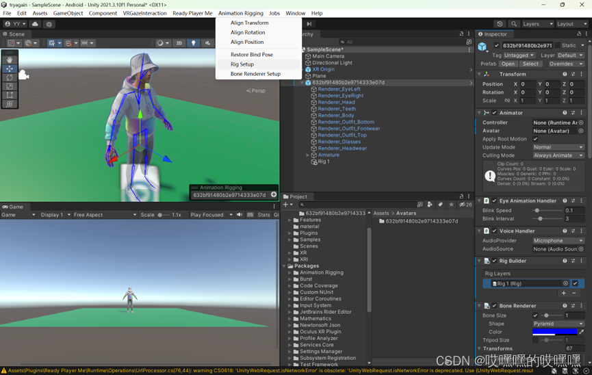 XR Interaction Toolkit + Photon PUN2 + Ready Player Me_using unity.xr.coreutils;-CSDN博客