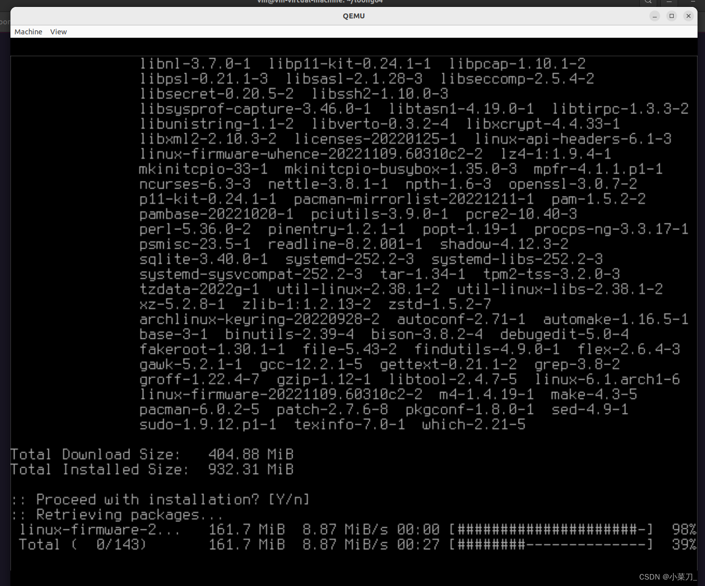 在x86平台体验龙芯LoongArch--使用Qemu-7.2安装LoongArch版的ArchLinux_archlinux loongarch-CSDN博客