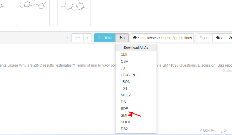 chembl_webresource_client 包数据接口下载chembl数据库；ZINC数据库下载、simles获取_loong_XL的博客-CSDN博客_chembl数据库使用