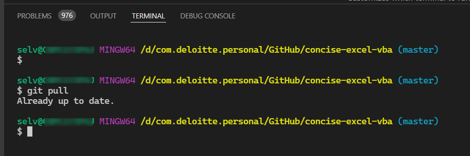 美化PowerShell优化终端Terminal、在VS Code中配置Git Bash（二）_posh-git-CSDN博客