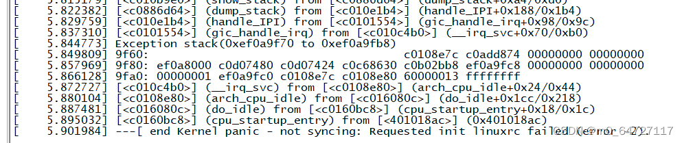 end Kernel panic - not syncing: Requested init /linuxrc failed (error -2)._end kernel panic not ...