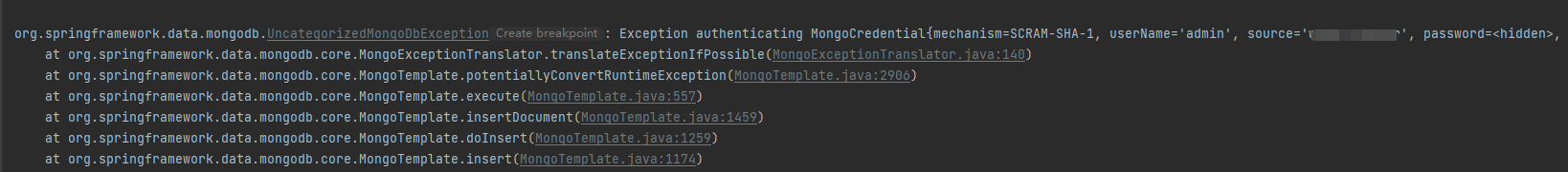 Command failed with error 13 (Unauthorized): ‘not authorized on xxx to execute command_command ...