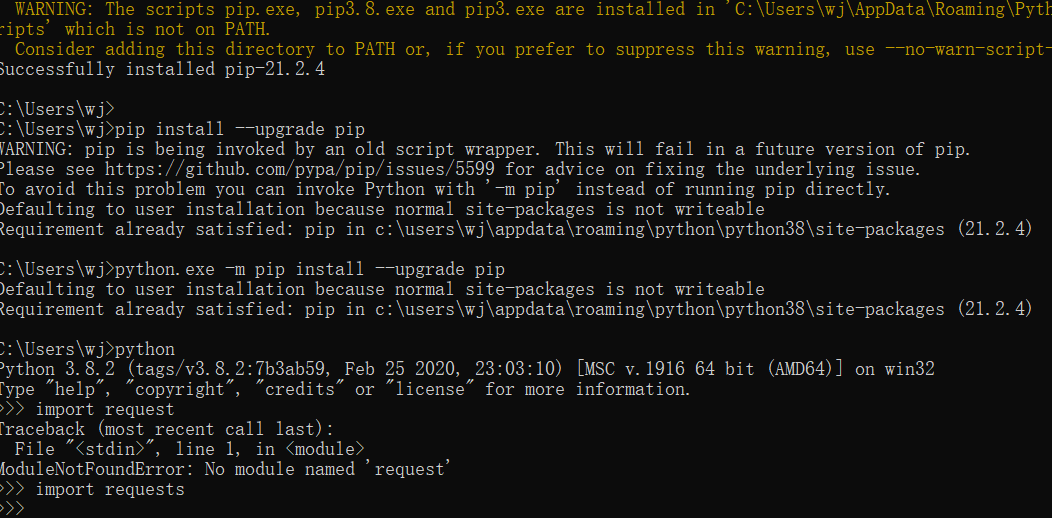 Python里的request库安装_warning: the scripts convert-caffe2-to-onnx.exe, c-CSDN博客