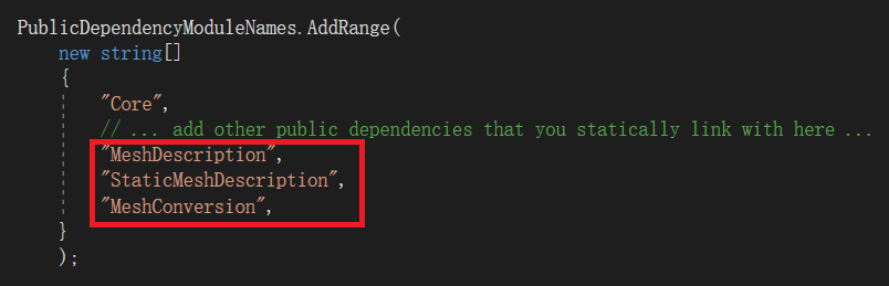 学习使用BuildFromMeshDescriptions在运行时构建StaticMesh数据_fmeshdescriptionbuilder-CSDN博客