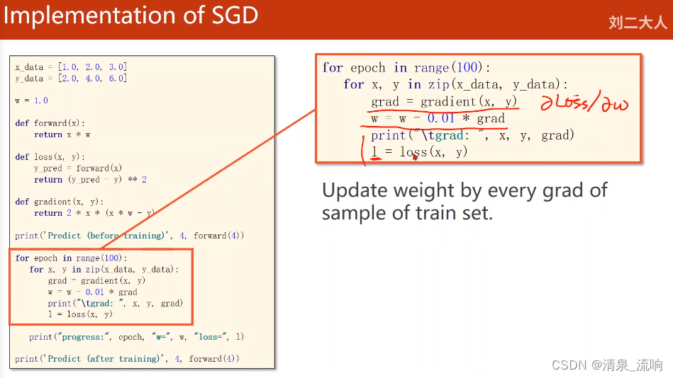 深度学习（pytorch）——梯度下降 梯度下降代码 Csdn博客