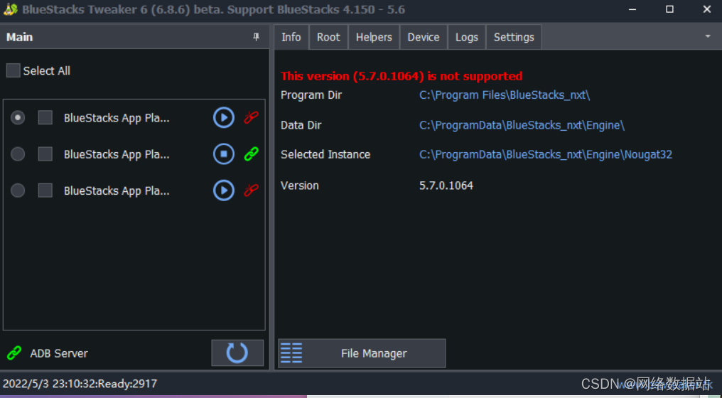 BlueStacksTweaker 6 无法打开提示非法字符解决方案_bstweaker6 emulator not found ...
