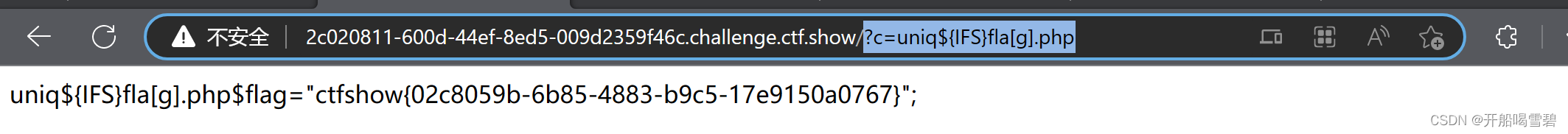 ctfshow web入门---文件执行 解题思路_web55 ctfshow-CSDN博客