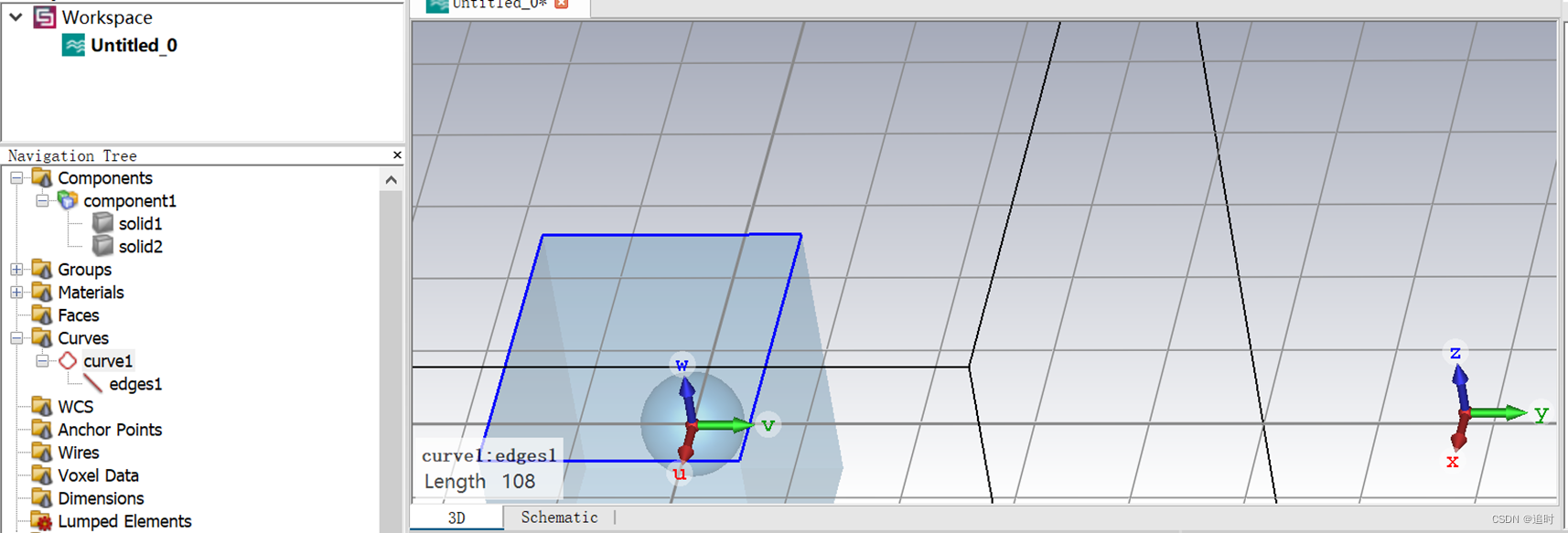 CST2018学习笔记：二、坐标系设置及Picks功能应用_cst坐标系-CSDN博客