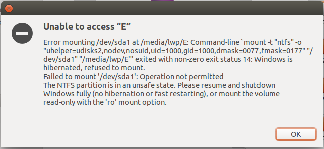完美解决Ubuntu磁盘/硬盘挂载出错_ubuntu error mounting-CSDN博客
