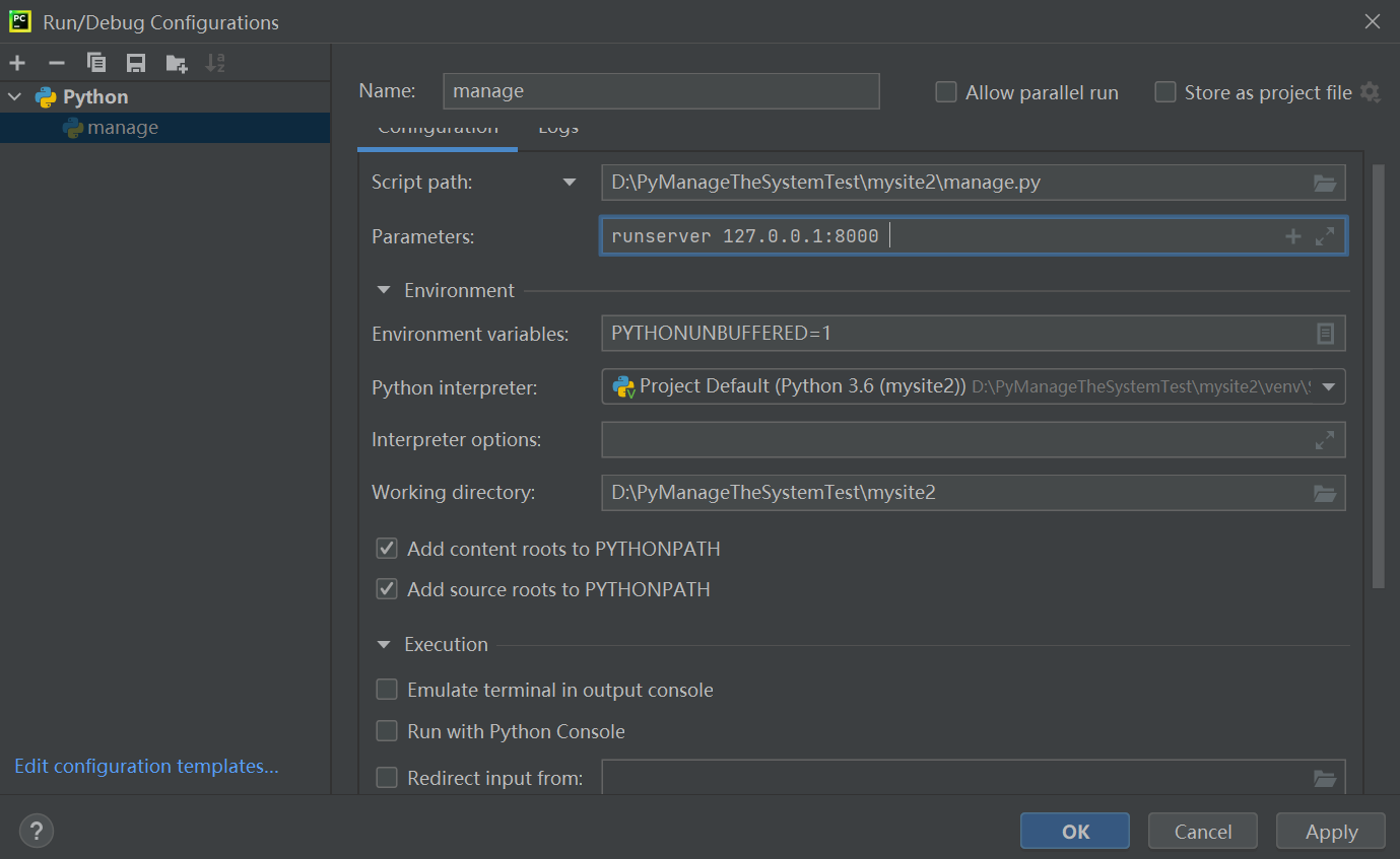 Pycharm 运行 django 没有出现网址 / 终端下运行 “python manage.py runserver” Pycharm 没弹出网址_django终端运行结果-CSDN博客