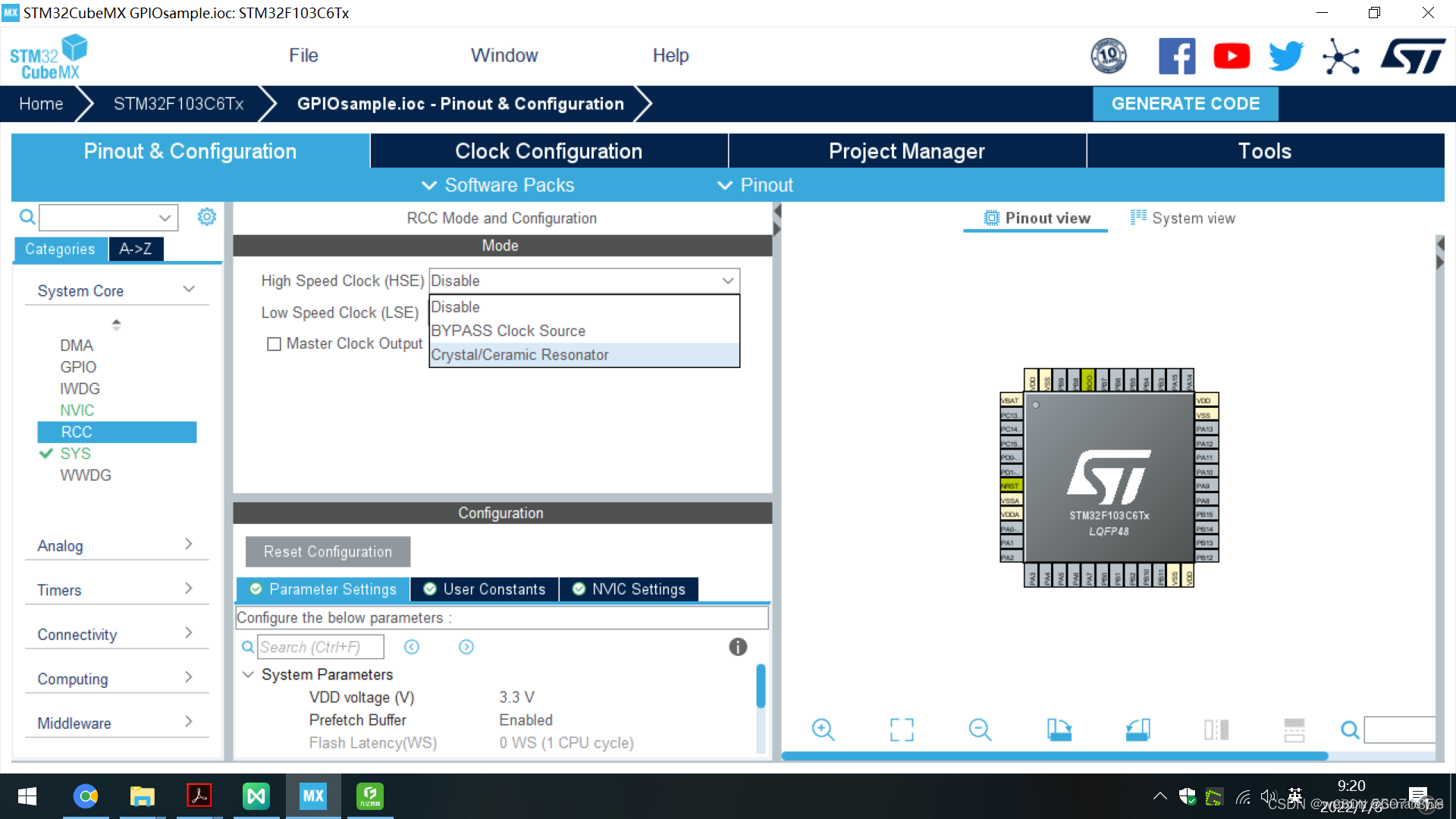 以STM32F103C6T6为例通过配置CubeMX实现EXIT外部中断_stm32c6t6 用stmcubemx-CSDN博客