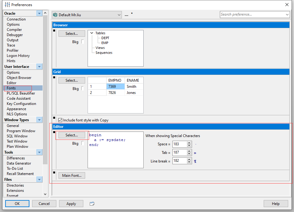 plsql 设置中文+字体设置_sql用什么字体好看-CSDN博客