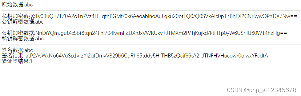Php实现rsa加解密、签名验签完整教程php Rsa Csdn博客