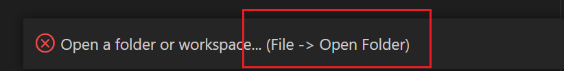 关于vscode的Live Server插件时出现Open a folder or workspace... (File -＞ Open Folder）报错处理方法_open a folder ...