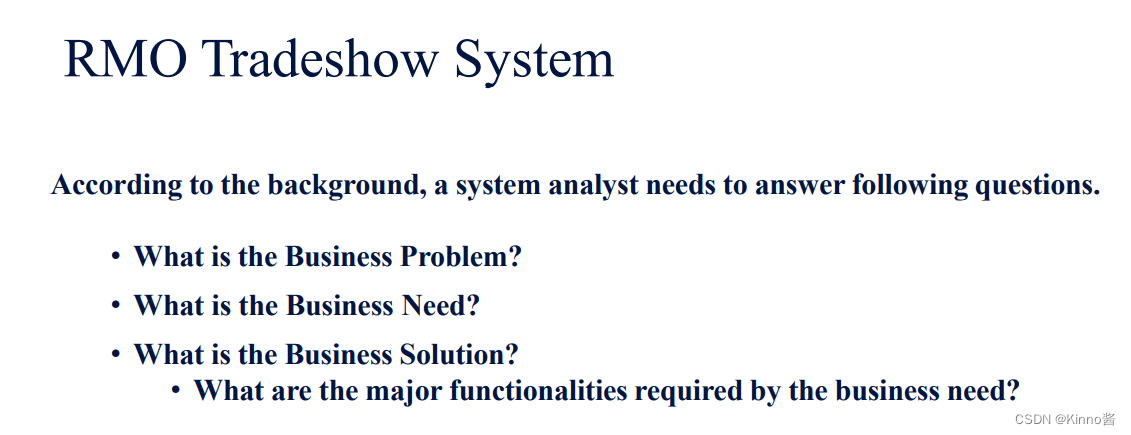 Lecture2:SDLC Example: RMO Tradeshow Project_what does it mean to take ...