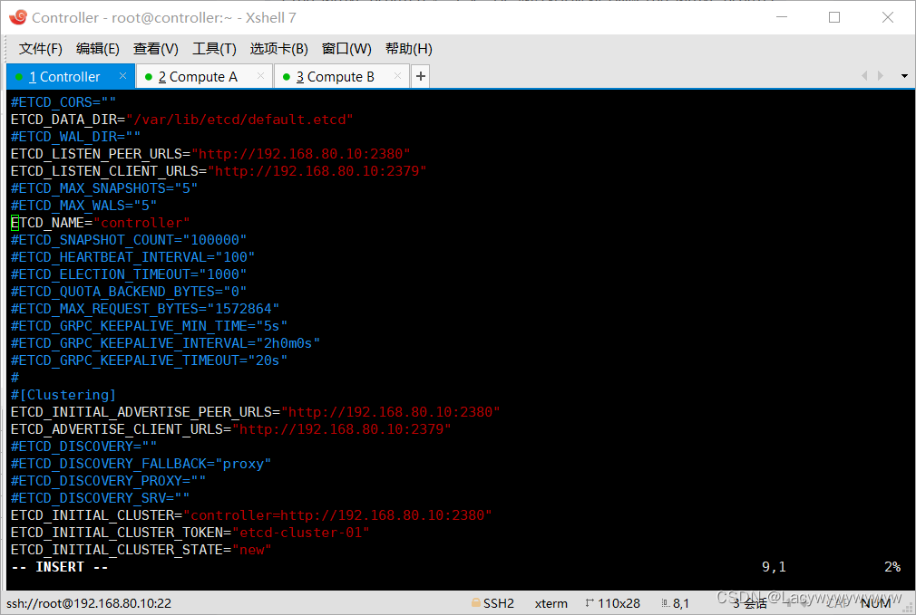 （二）VMware搭建开源OpenStack Ussuri版 —— 配置controller节点-CSDN博客
