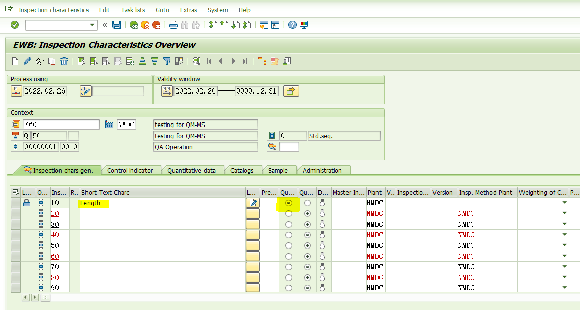 SAP QM创建一个包含Multiple Specification的检验计划_sap 怎么录入多项检测指标-CSDN博客