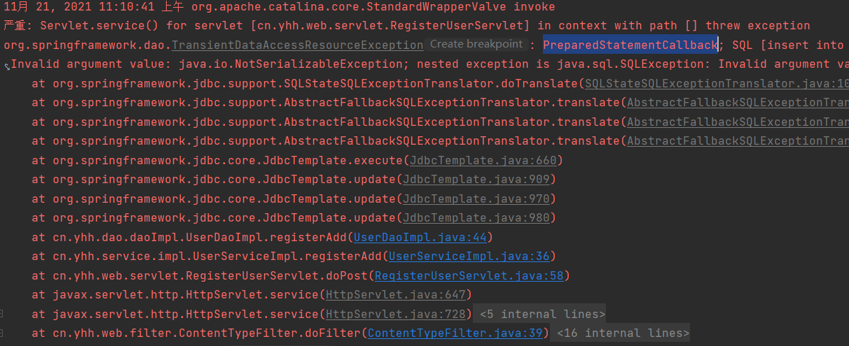 [排错]--PreparedStatementCallback（原因之一）-CSDN博客