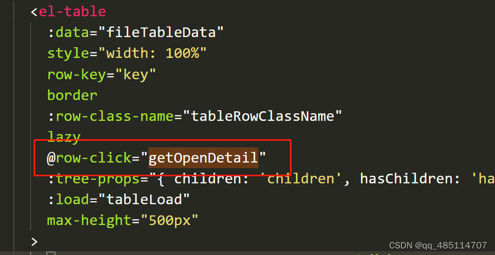 Element Table 树形数据 点击某一个行展开数据 El Table Treetable树形结构 点击效果 Csdn博客