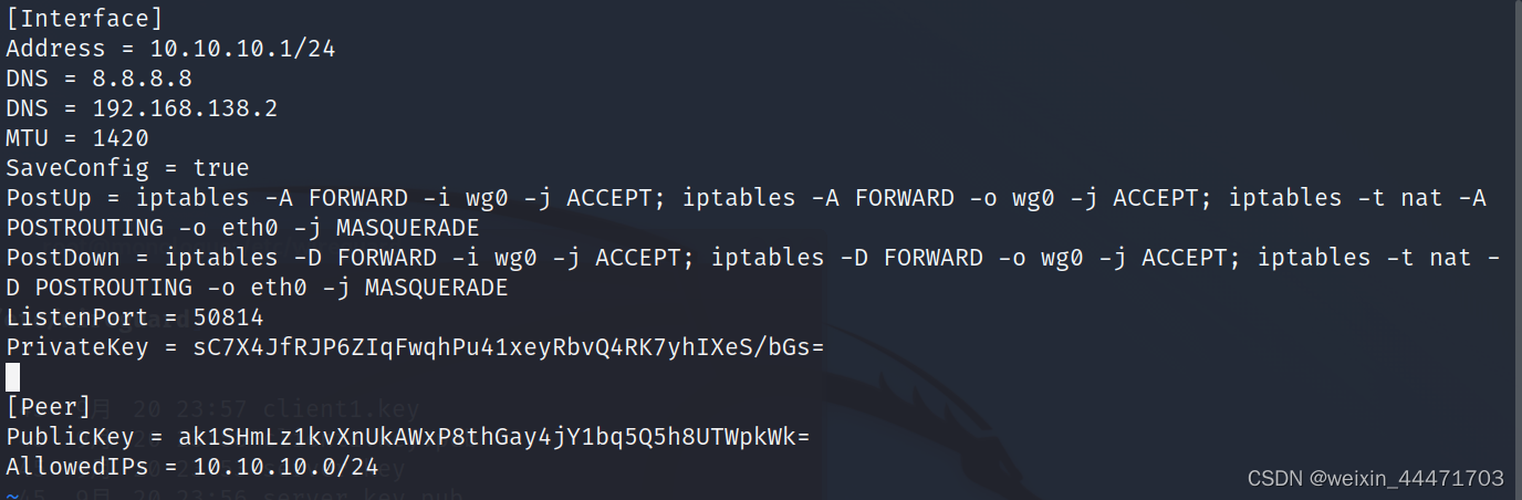 kali安装、配置wireguard_wg-quick returend64-CSDN博客