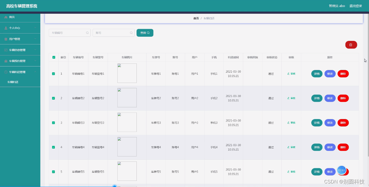 Java毕业设计 高校车辆管理系统源码获取和系统演示校园车辆管理系统代码讲解 Csdn博客