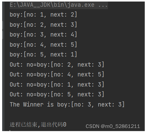 数据结构——约瑟夫问题（Java实现）_java循环链表约瑟夫-CSDN博客