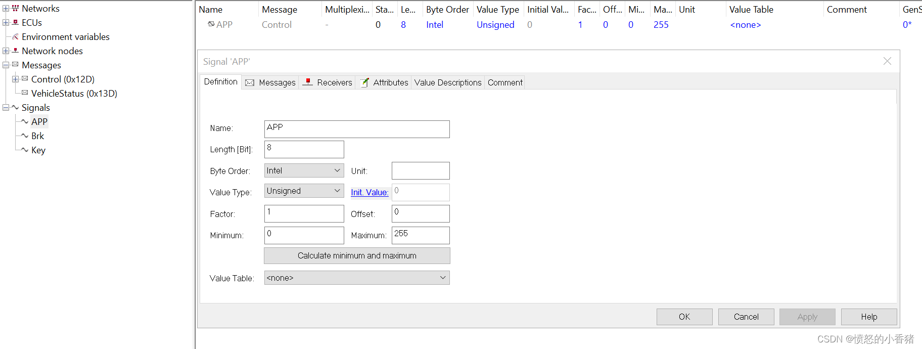 利用CANdb++制作dbc_vector candb++ dbc文件无法修改-CSDN博客