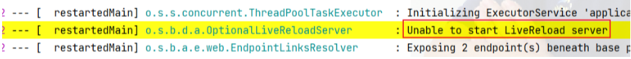 SpringCloud 控制台：Unable to start LiveReload server-CSDN博客