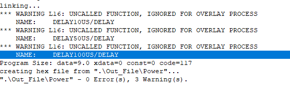 Keil 消除警告UNCALLED SEGMENT,IGNORED FOR OVERLAY PROCESS-CSDN博客