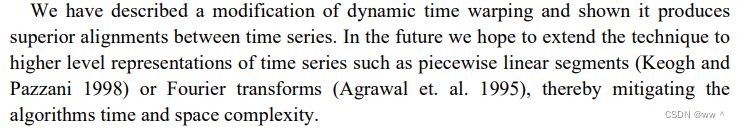 2001年《Derivative Dynamic Time Warping》Eamonn J K & Michael J P_using dynamic time warping to ...