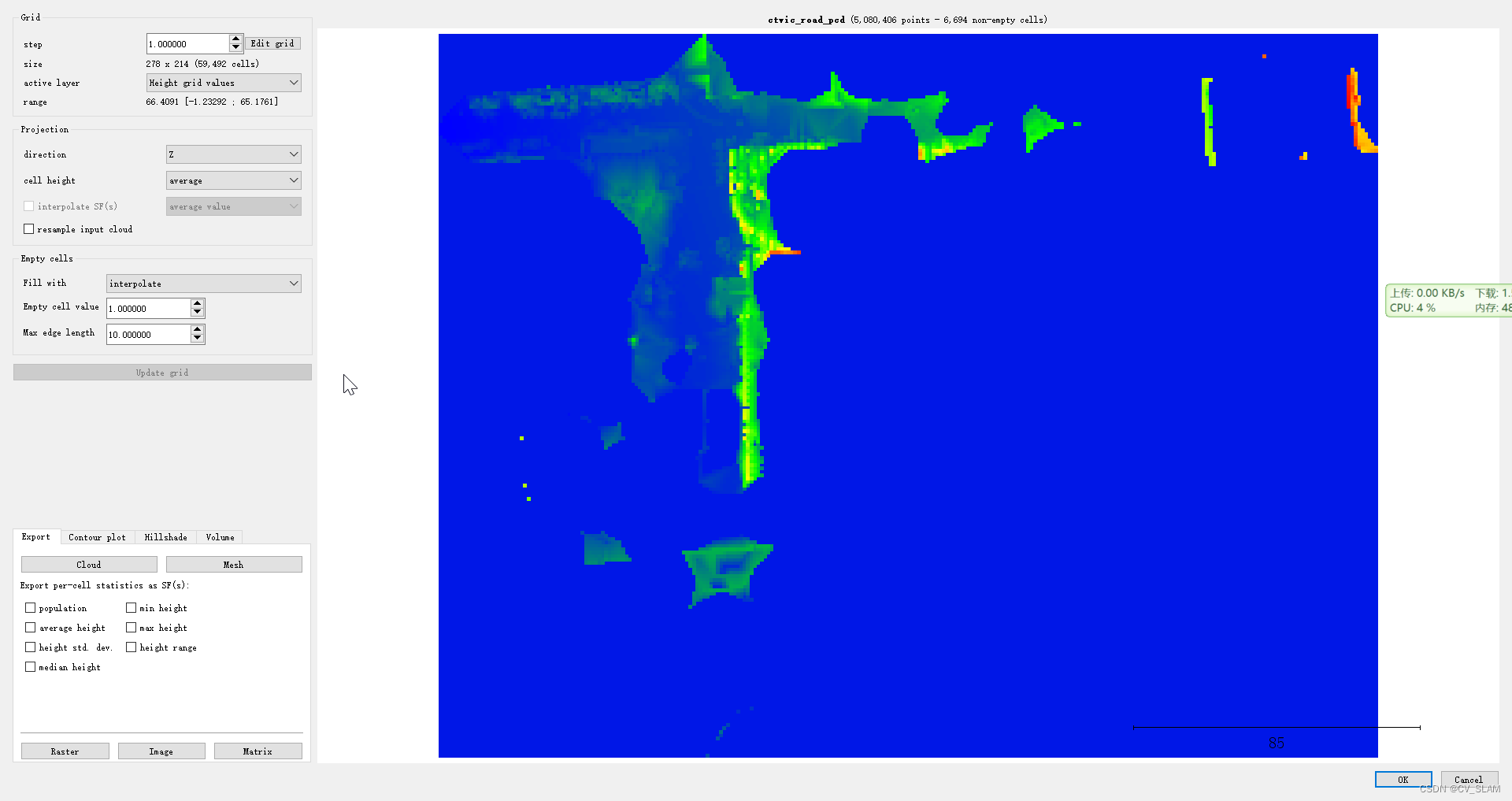 CloudCompare功能介绍-Rasterize_cloudcompare rasterize-CSDN博客
