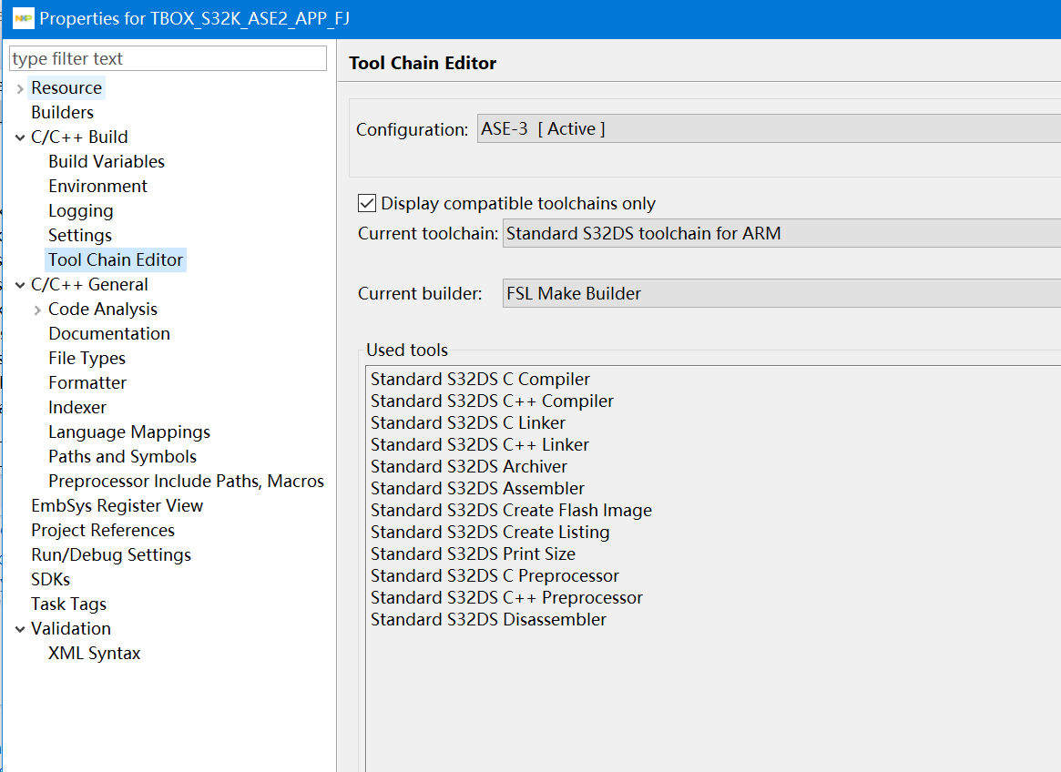 S32 Design Studio项目属性配置解析_s32ds linked resources-CSDN博客