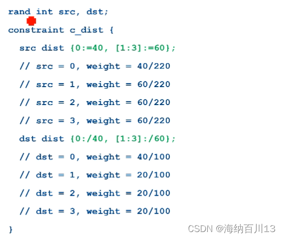 数字验证学习笔记——systemverilog芯片验证15 ——随机约束和分布systemverilog 最新规范 Csdn博客