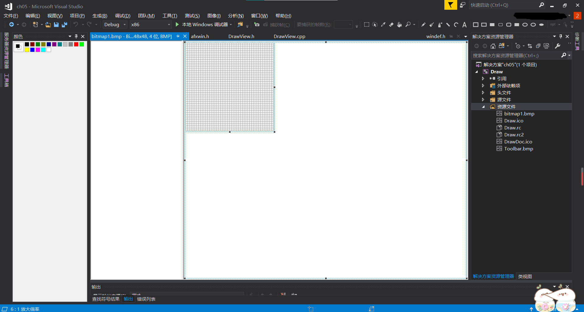 VC++使用画刷绘图 简单画刷 FillRect函数 位图画刷 透明画刷_c++ fillrect-CSDN博客