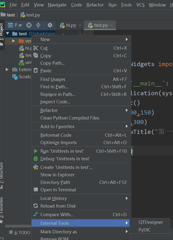 Pycharm扩展工具：转化UI文件为python代码_pycharm代码转换器-CSDN博客