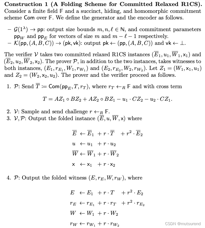 Nova: Recursive Zero-Knowledge Arguments from Folding Schemes学习笔记_privacy-scaling-explorations ...