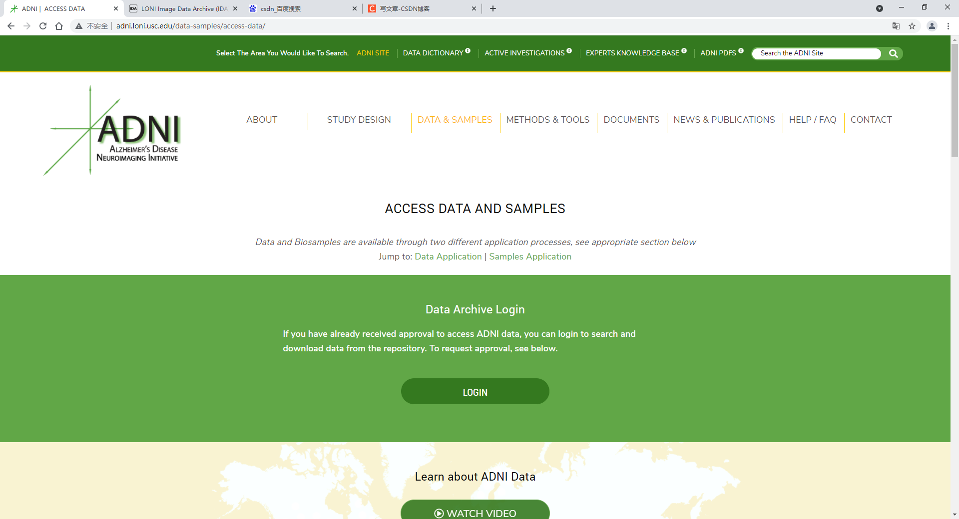 ADNI数据集下载方法（完全步骤）-CSDN博客
