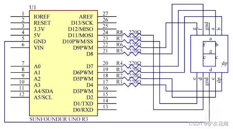 【雕爷学编程】arduino动手做（47） 七段led数码管模块2seven Seg Led An 8 Anodes Csdn博客