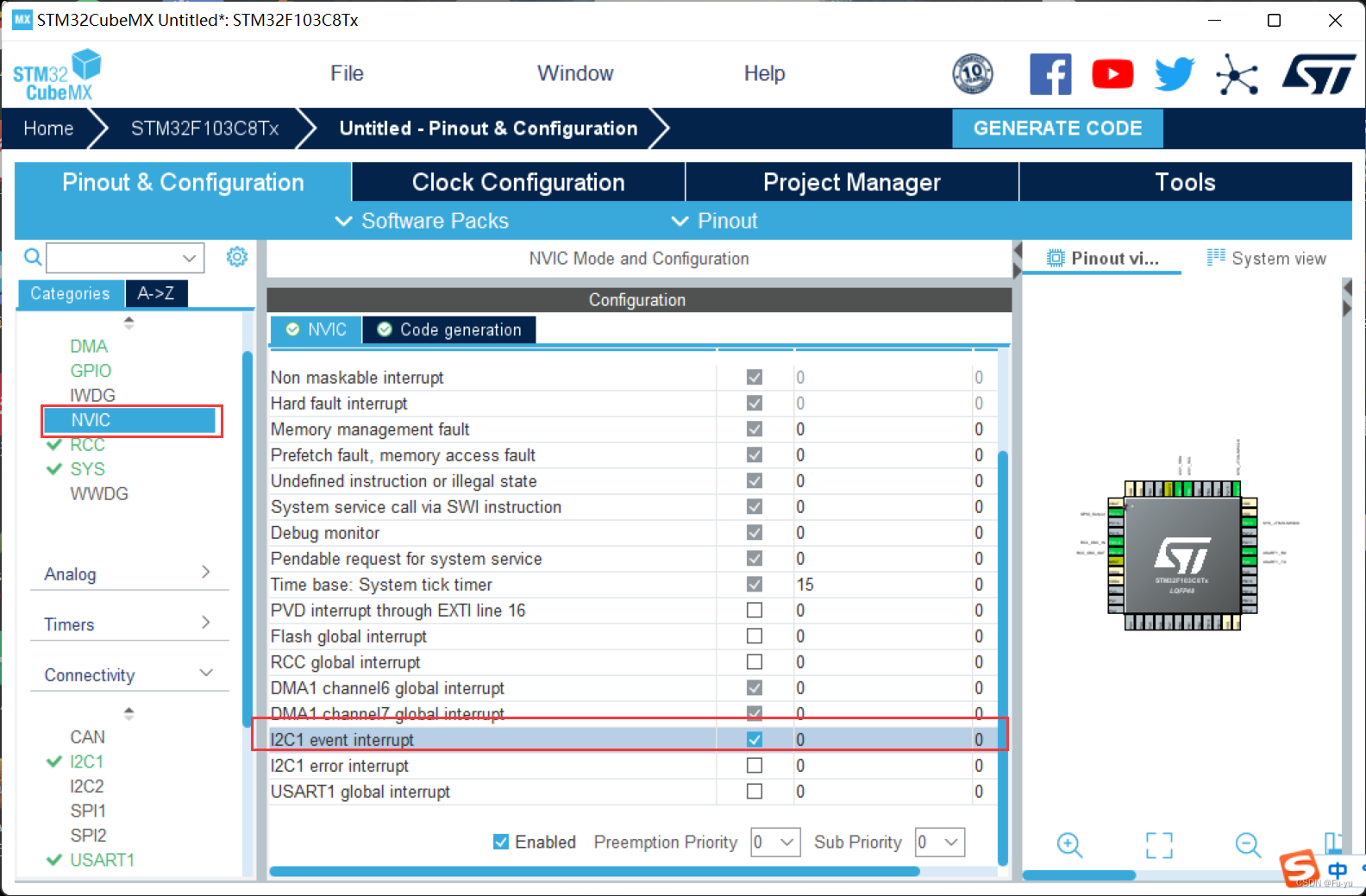 使用STM32F103完成基于I2C协议的AHT20温湿度传感器的数据采集_f103使用i2c获取传感器信息-CSDN博客