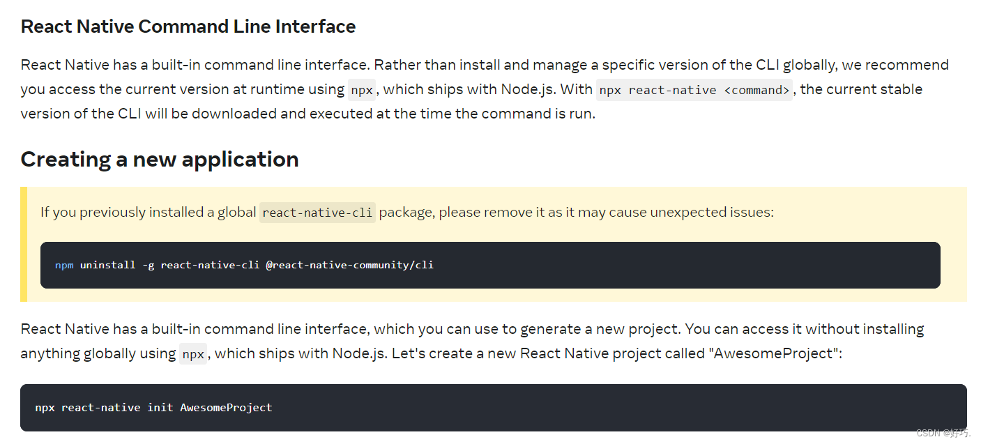 react native 0.70版本初始化项目报错 cli.init is not a function-CSDN博客