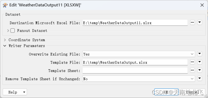 FME写入Excel数据时写到模板文件指定位置_利用fme将一个表里的属性值填到另一个表模版中-CSDN博客