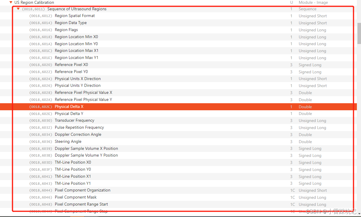 dcm文件us设备类型的像素处理_physical delta x-CSDN博客