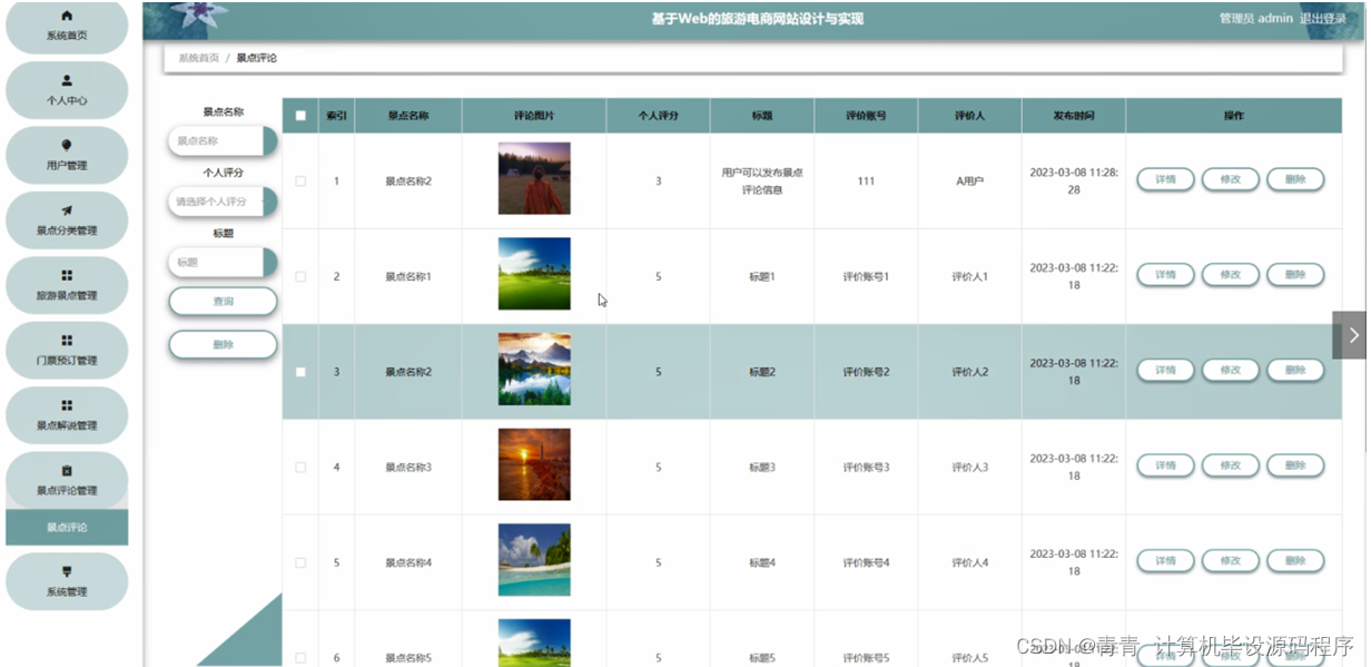 计算机毕业设计ssm基于web的旅游电商网站设计与实现rf71a9(附源码)新手必备基于web的旅游网站的设计与实现毕业设计 Csdn博客
