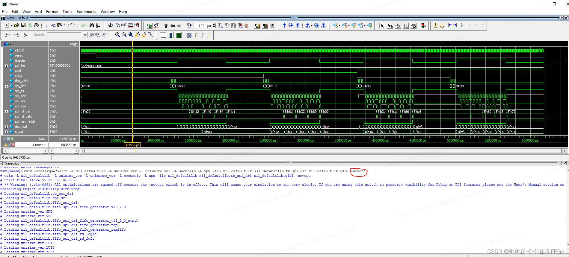 Modelsim与Vivado联合仿真报错误：“Failed to open data file “....dat“ in read mode”_modelsim报错信息transcript在 ...