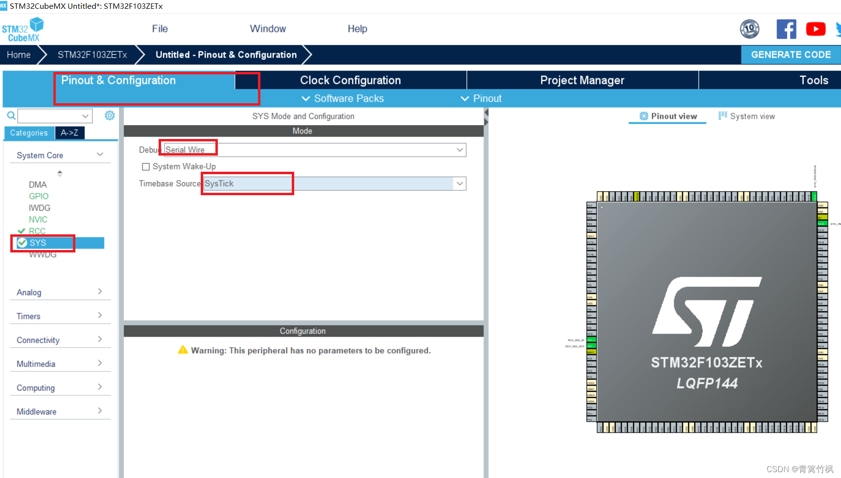 STM32——SysTick定时器（CubeMX配置SysTick）_stm32cubemx systick-CSDN博客